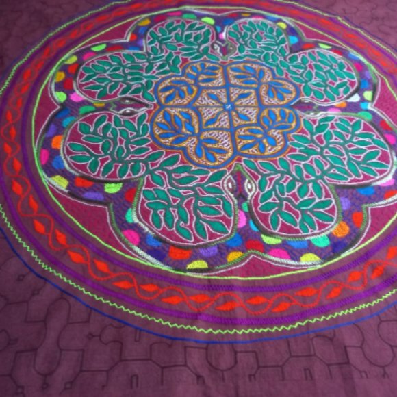 Jewelry | Amazon Jungle Ayahuasca Flower Hand Embroidered Blanket ...